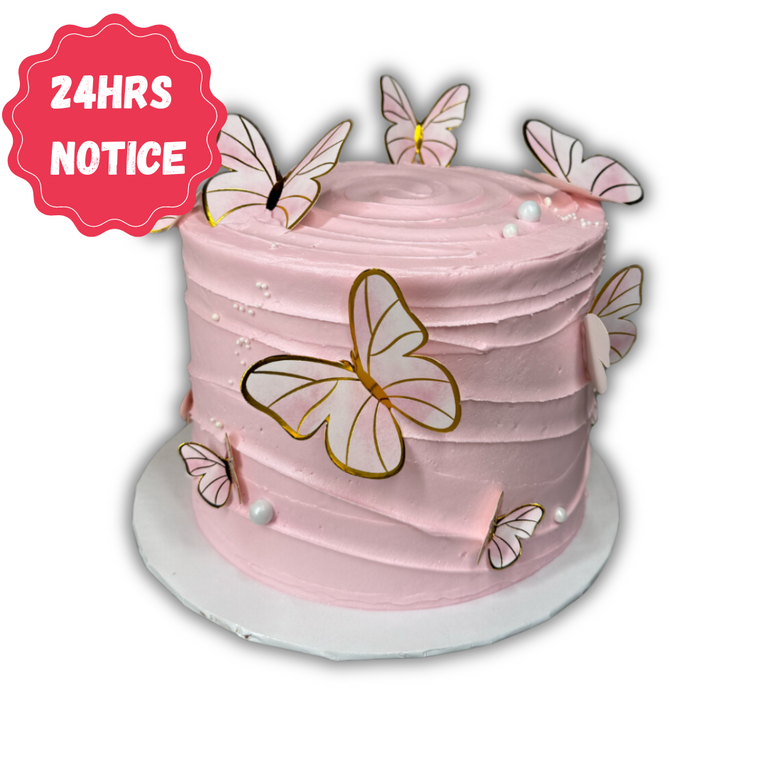 Pink Spatula Butterfly Cake | Simply Cakes and Cupcakes