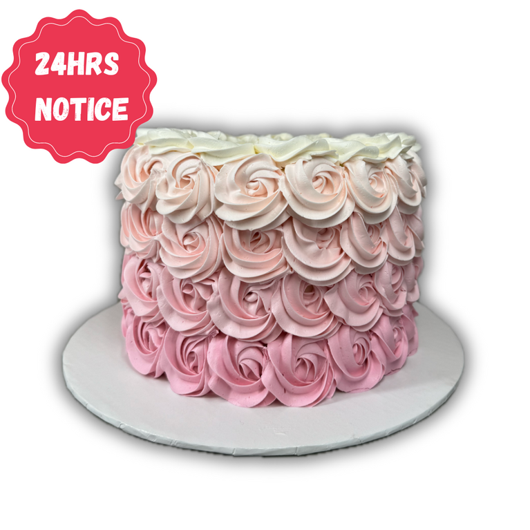 Pink Ombre Rosette Cake | Simply Cakes and Cupcakes