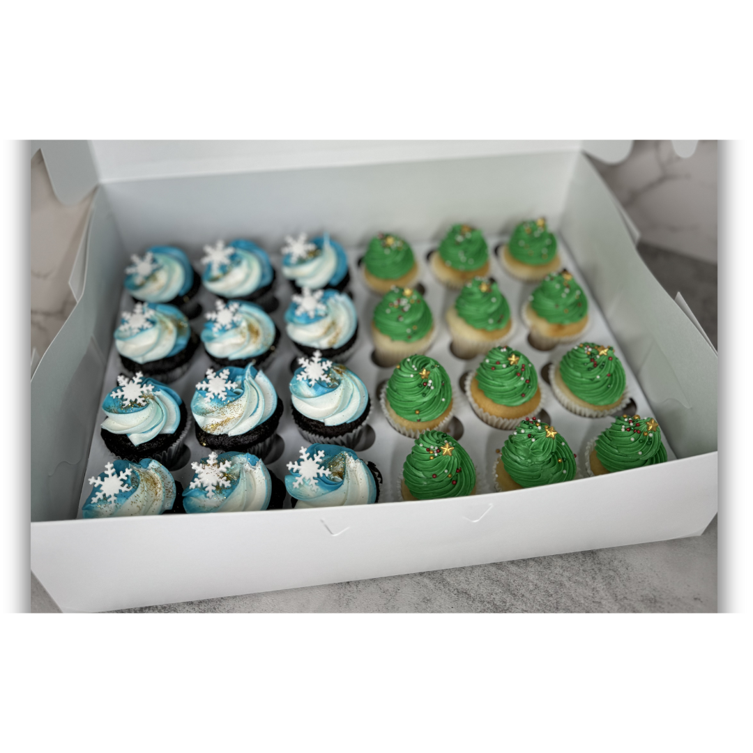 Snowflake Mini Cupcakes | Simply Cakes and Cupcakes