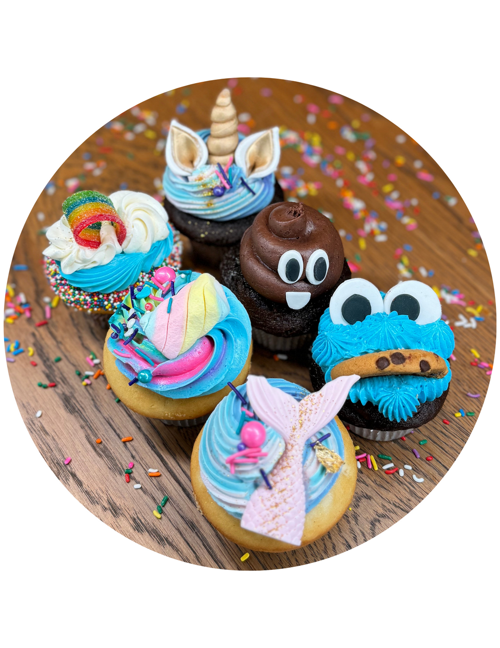 6 PC Fun Assortment | Simply Cakes and Cupcakes