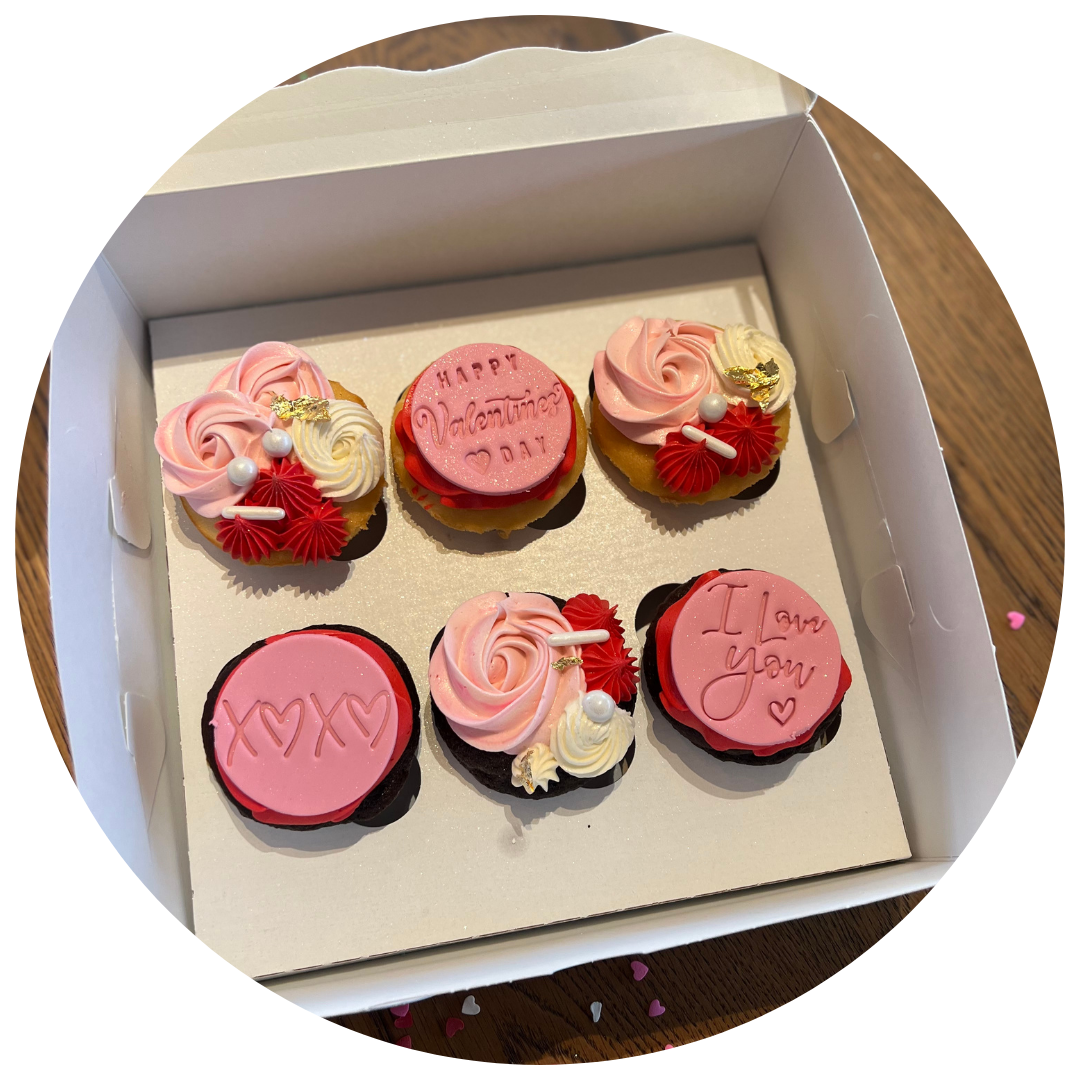 Valentines 6pc Cupcake Box | Simply Cakes and Cupcakes